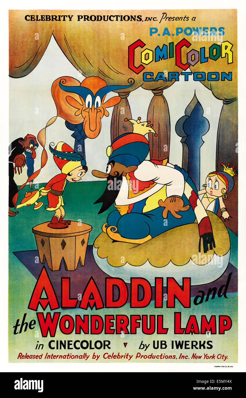 Aladdin poster Cut Out Stock Images & Pictures - Alamy