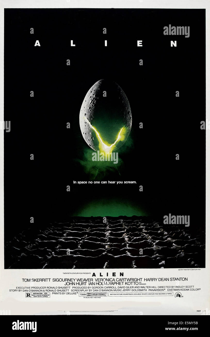 Alien film poster ridley scott High Resolution Stock Photography and ...