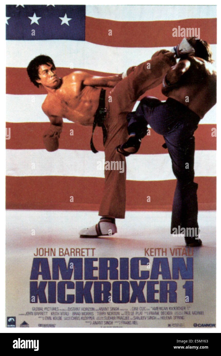 AMERICAN KICKBOXER 1, from left: John Barrett, Keith Vitali, 1990 ...