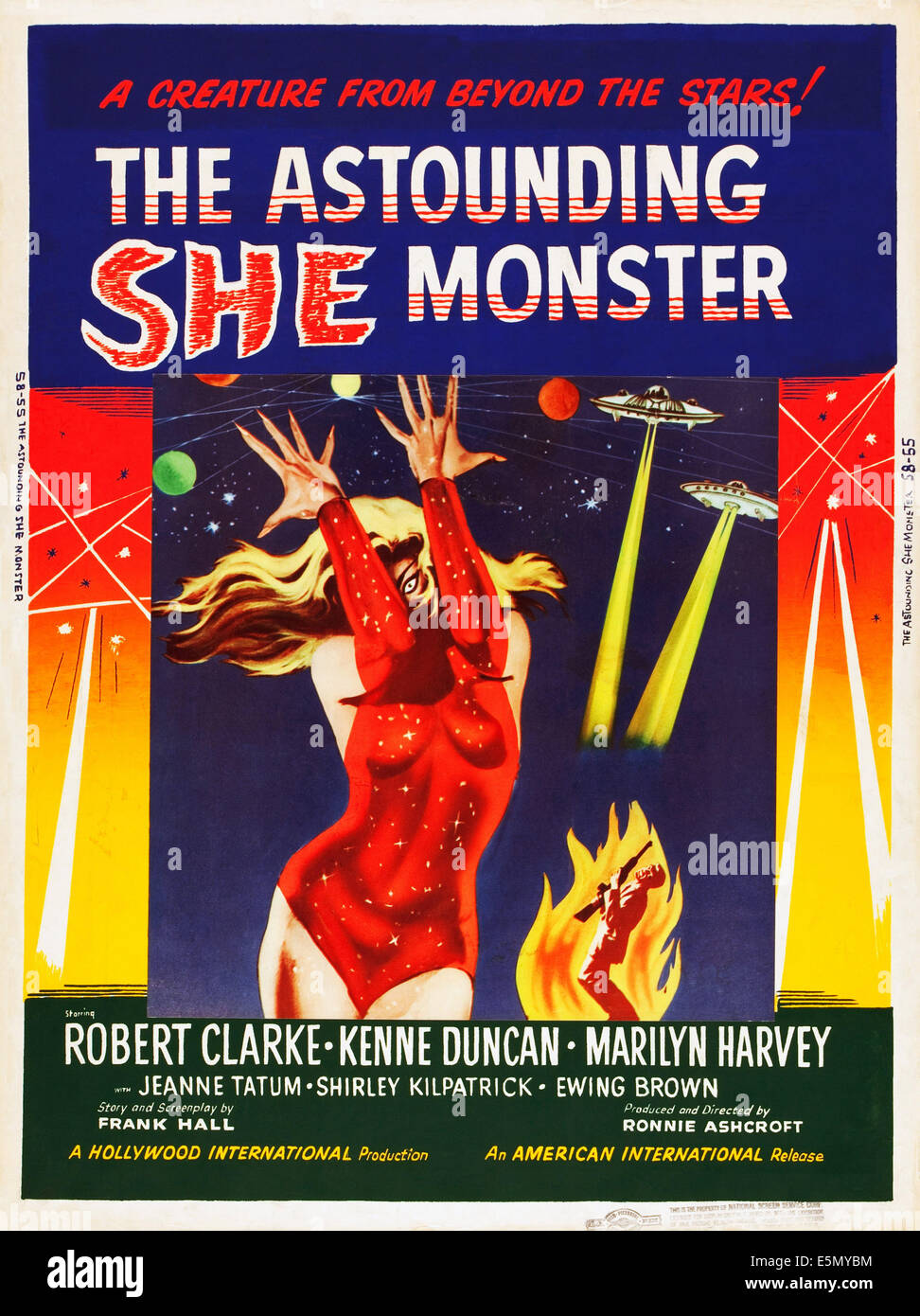 THE ASTOUNDING SHE-MONSTER, poster art, Shirley Kilpatrick, 1957 Stock ...