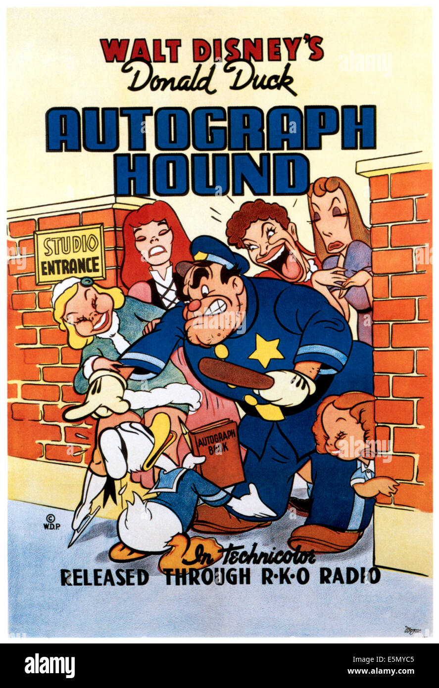 THE AUTOGRAPH HOUND, from bottom: Donald Duck, Sonja Henie, Katharine ...