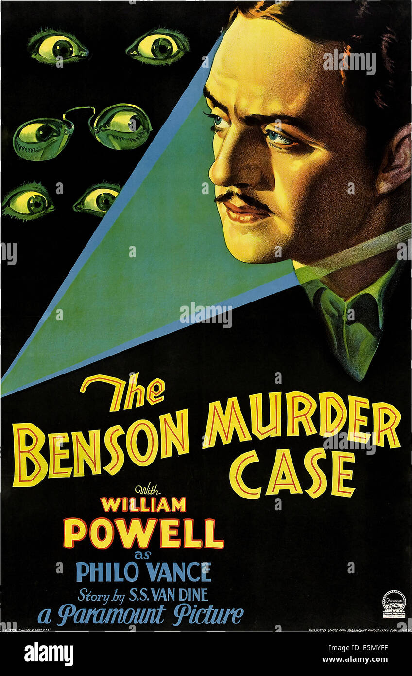 Murder case poster art william hi-res stock photography and images - Alamy