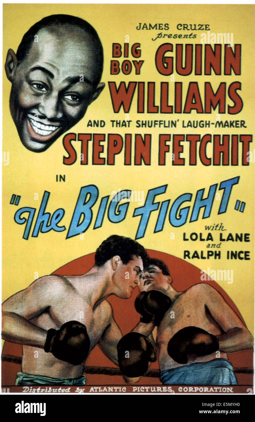THE BIG FIGHT, top left: Stepin Fetchit, bottom left: Guinn 'Big Boy ...