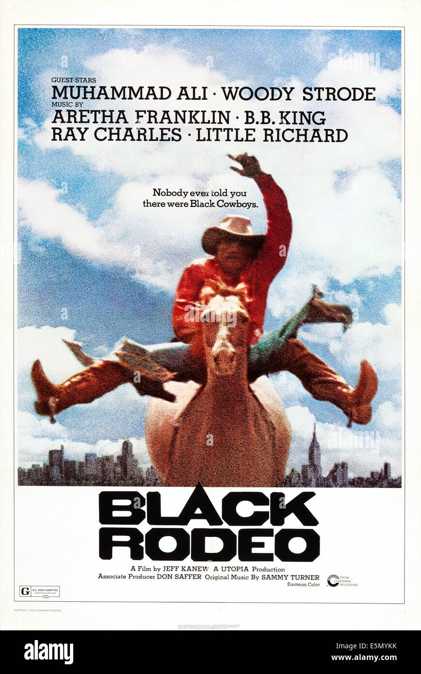 BLACK RODEO, US poster art, 1972 Stock Photo - Alamy