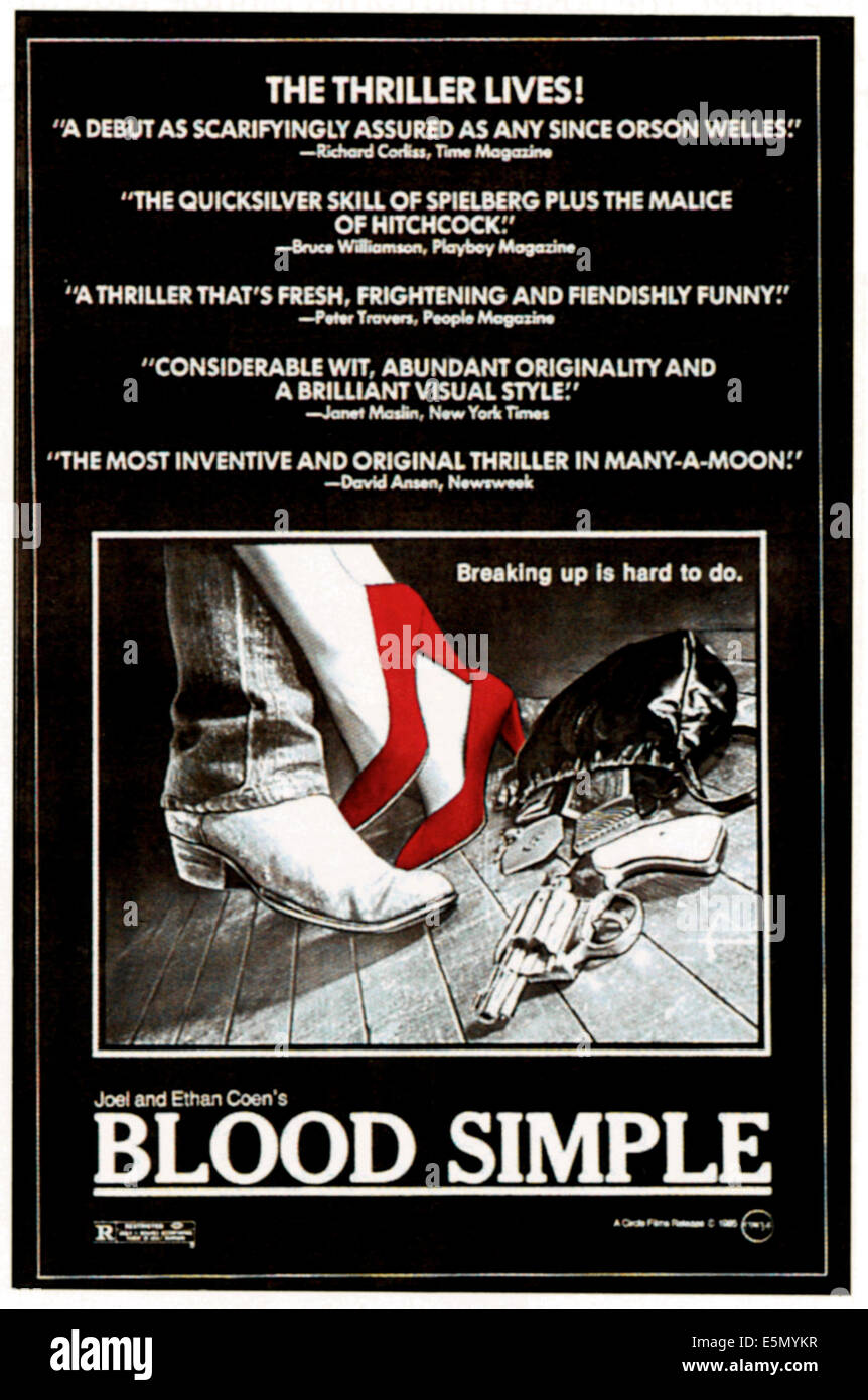 Blood Simple High Resolution Stock Photography and Images - Alamy