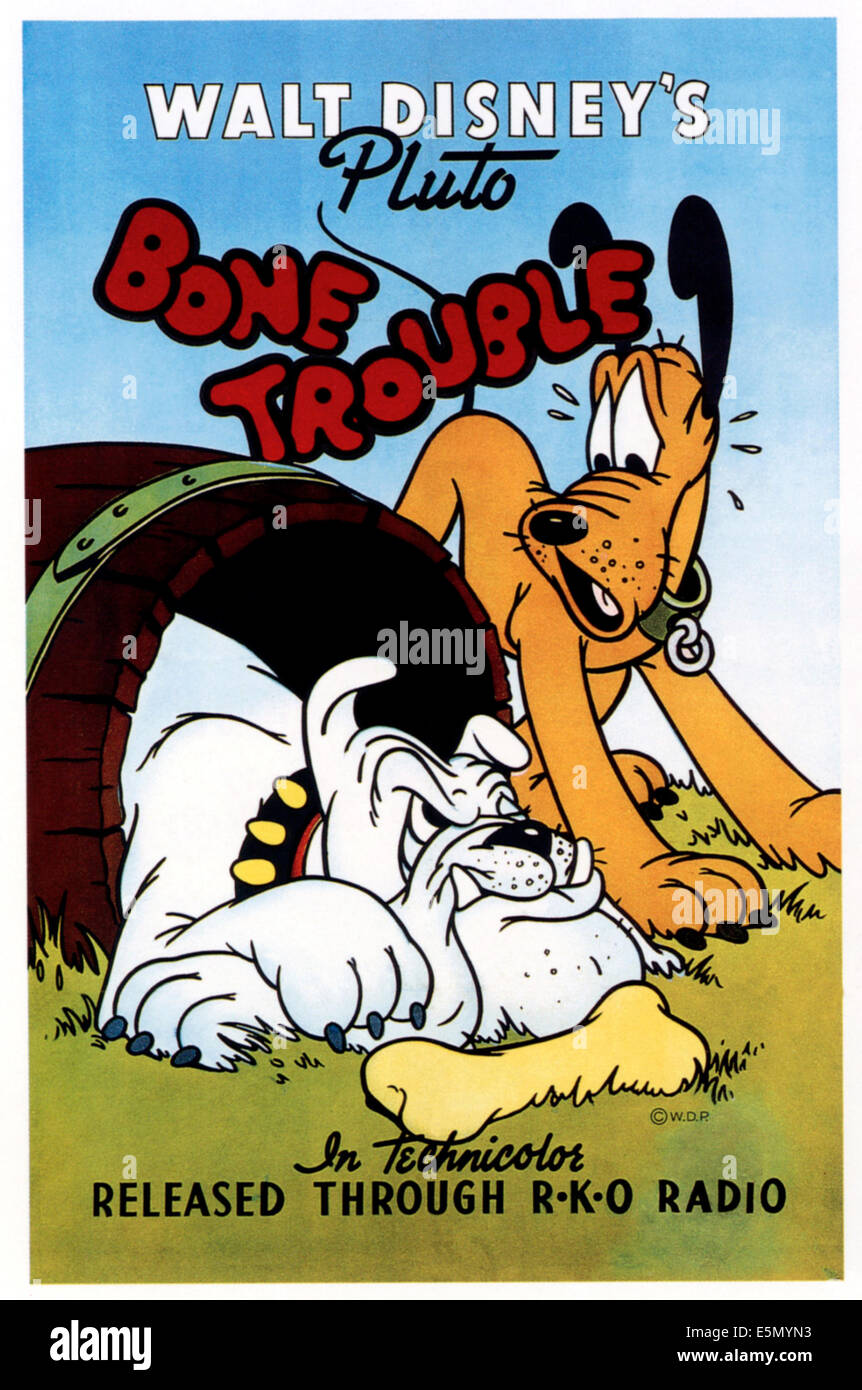 BONE TROUBLE, from left: Butch, Pluto, 1940 Stock Photo - Alamy