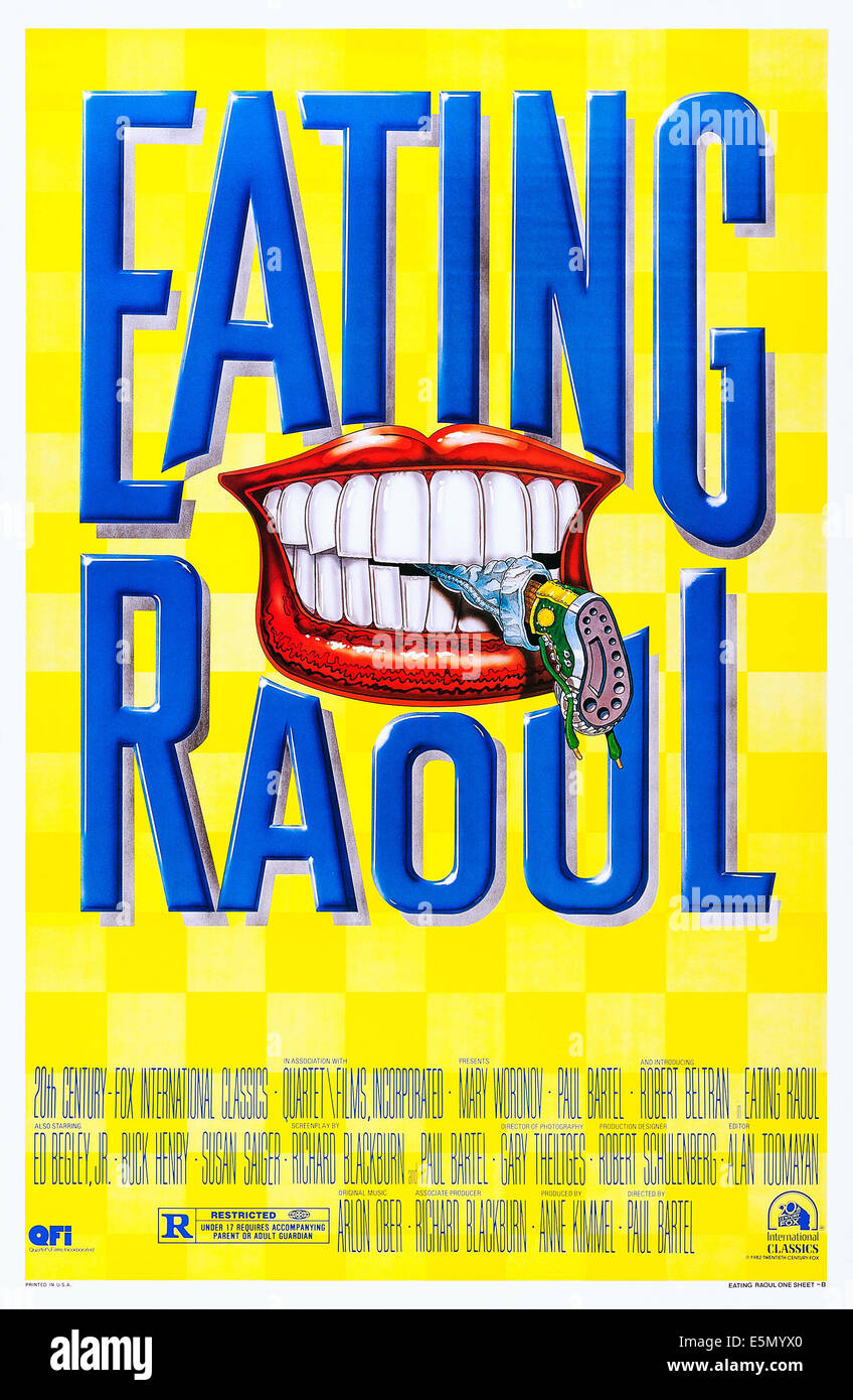 EATING RAOUL, poster art, 1982, TM and Copyright ©20th Century Fox Film ...