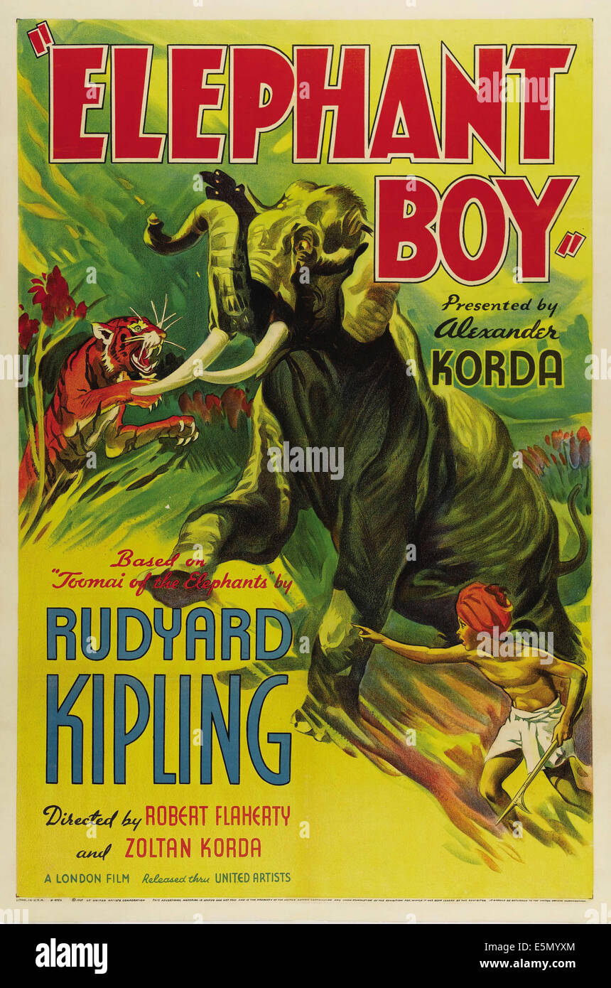 ELEPHANT BOY, 1937 Stock Photo - Alamy