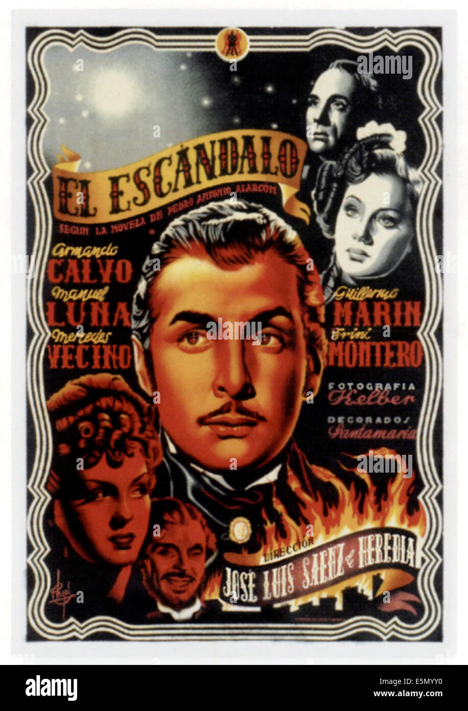 EL ESCANDALO, Spanish poster art, 1943 Stock Photo - Alamy