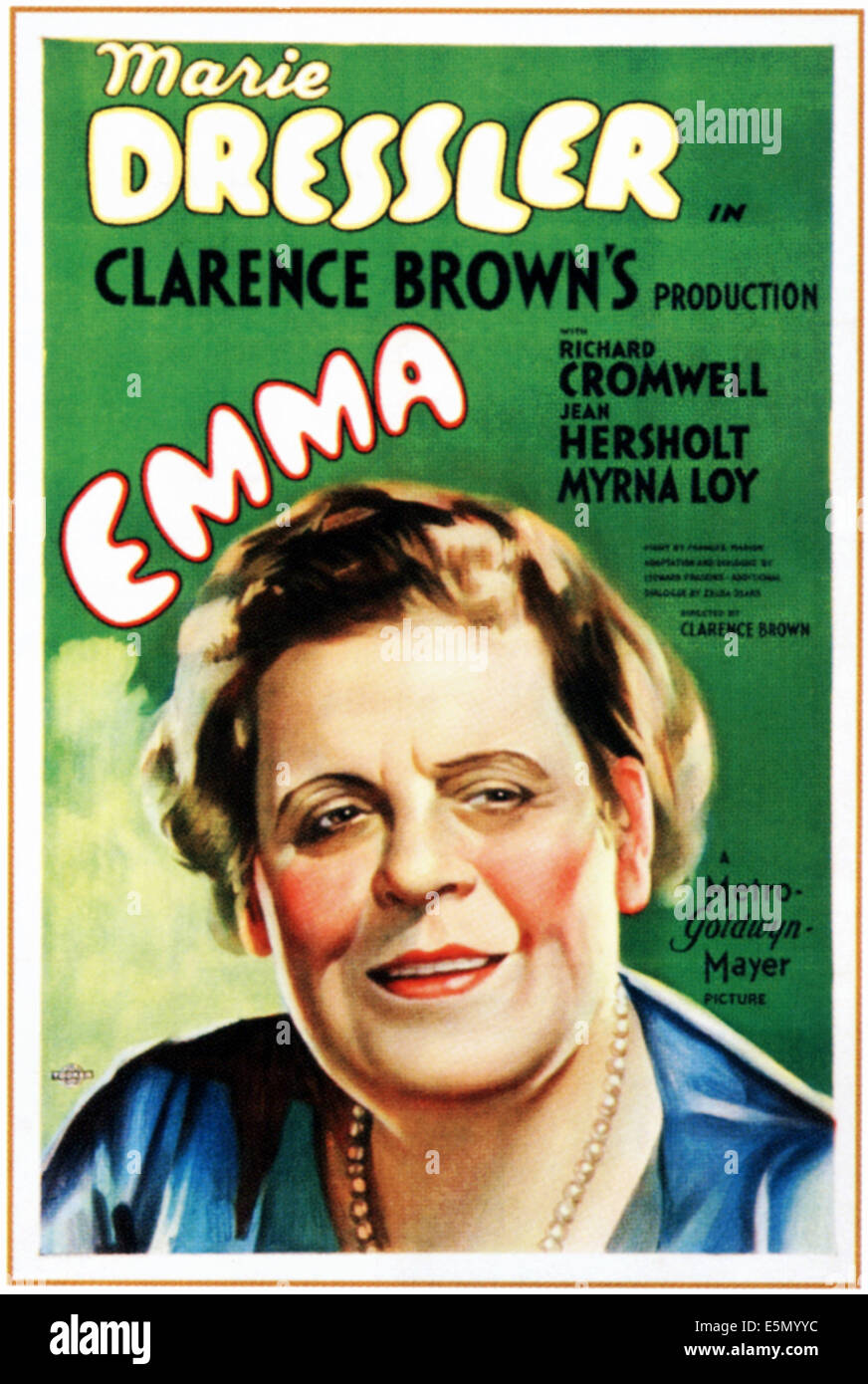 EMMA, Marie Dressler, 1932 Stock Photo - Alamy