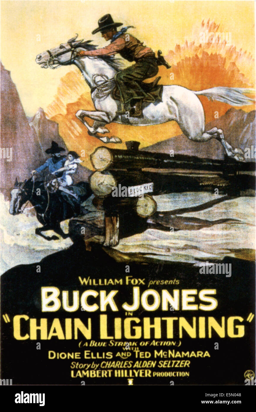 CHAIN LIGHTNING, Buck Jones, 1927, TM and Copyright ©20th Century Fox ...