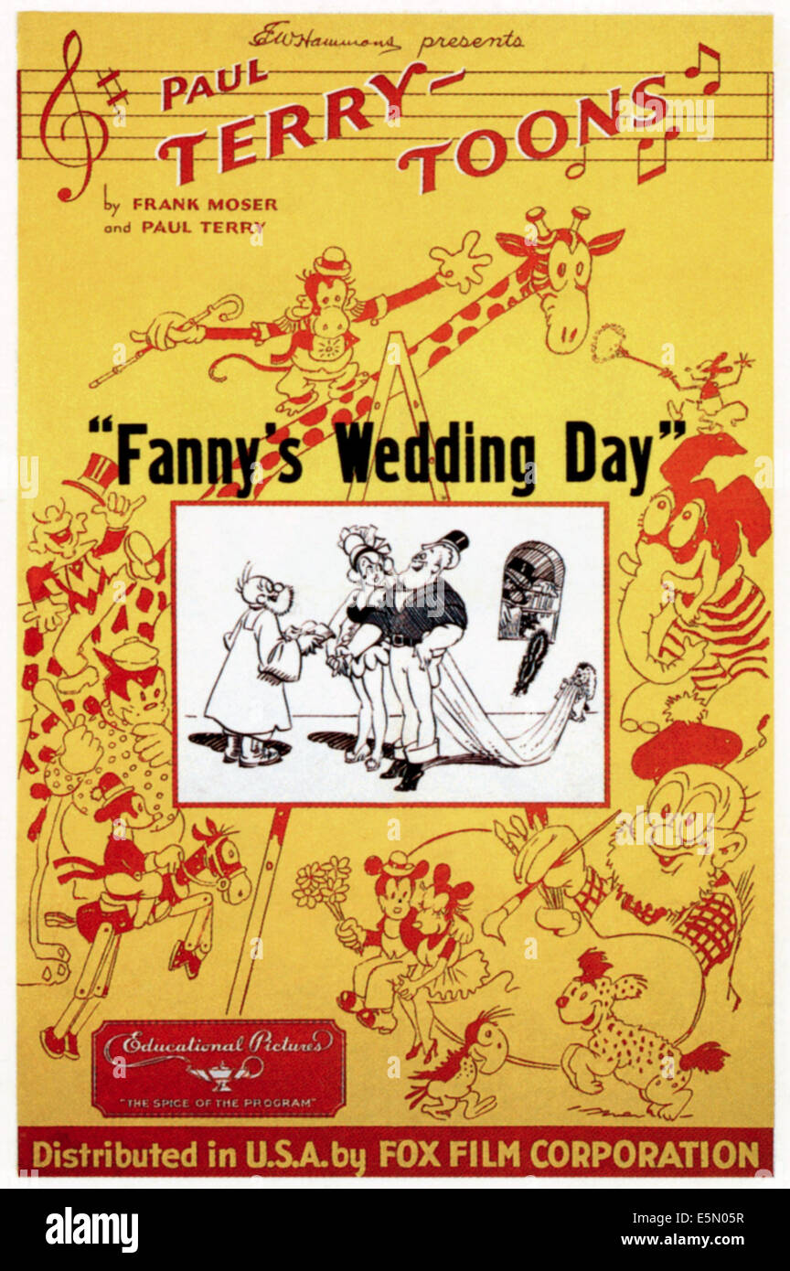 Fanny S Wedding Day Poster Art 1933 Tm And Copyright 20th Century