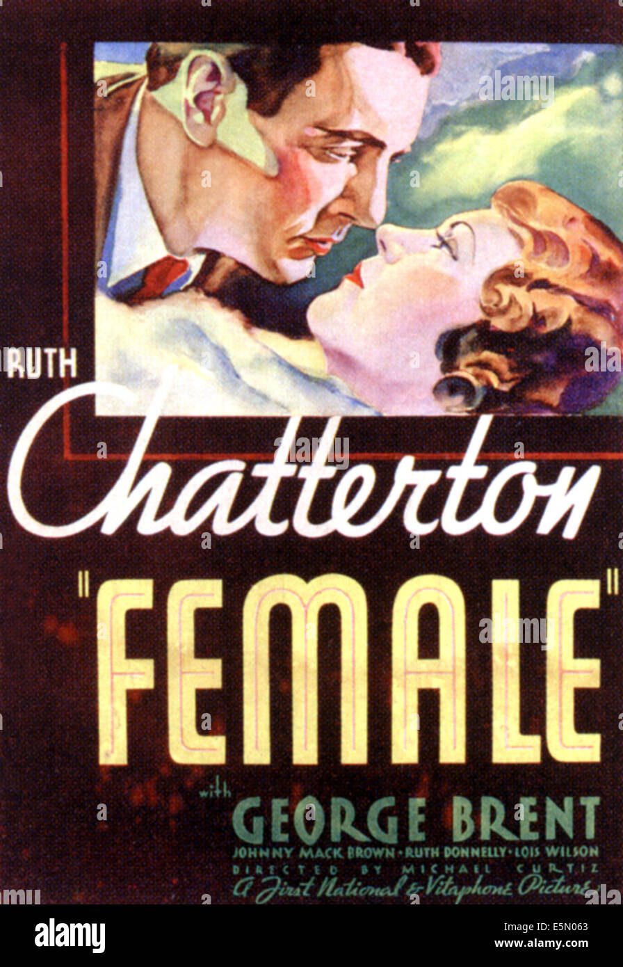 FEMALE, George Brent, Ruth Chatterton, 1933 Stock Photo - Alamy
