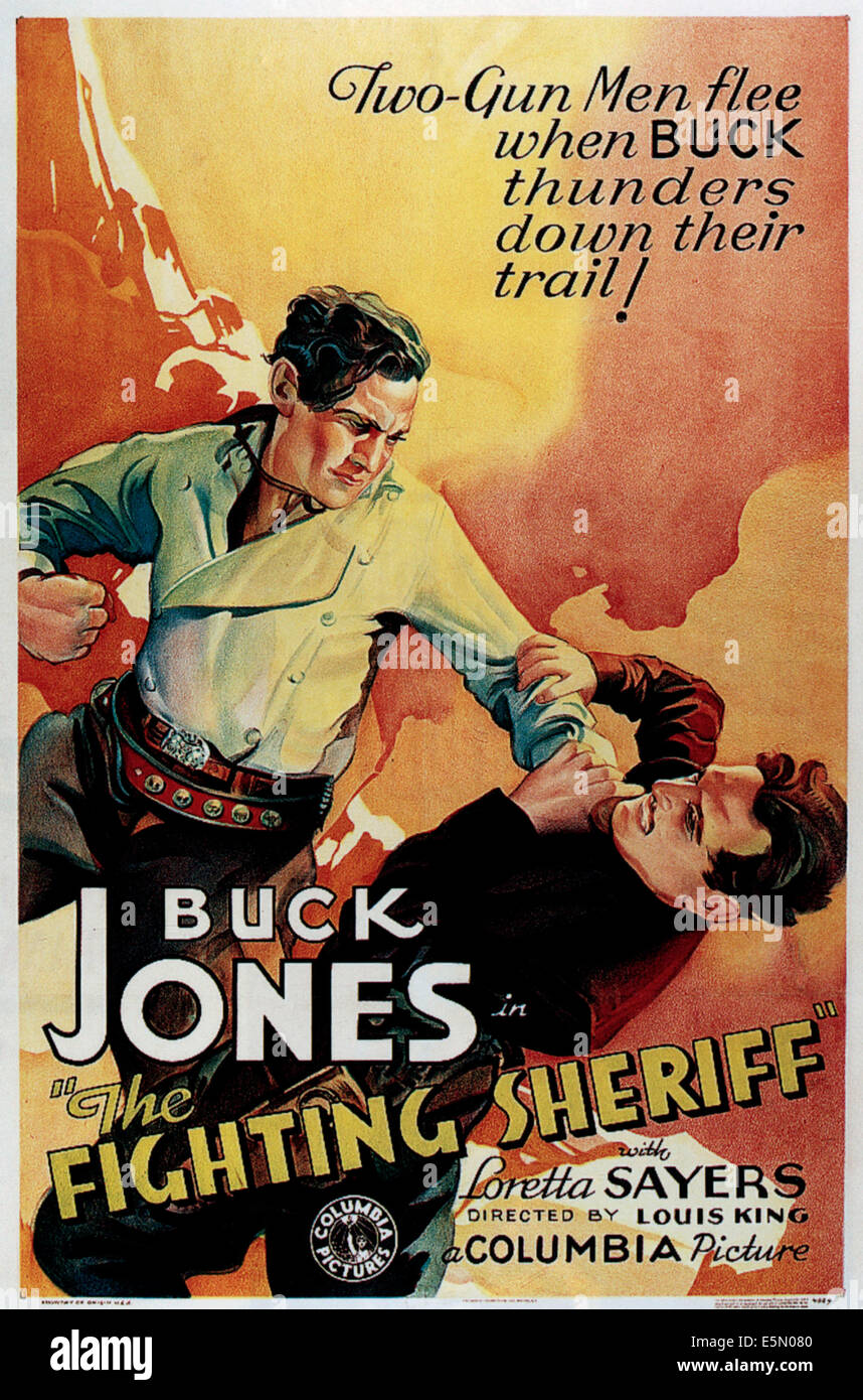 THE FIGHTING SHERIFF, Buck Jones, 1931 Stock Photo - Alamy