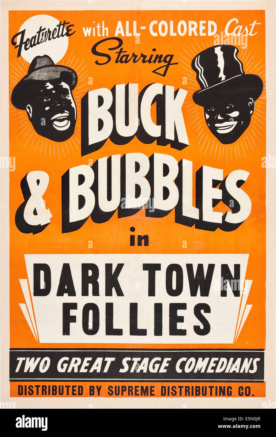 DARK TOWN FOLLIES, poster: top from left: Ford Washington Lee, John ...