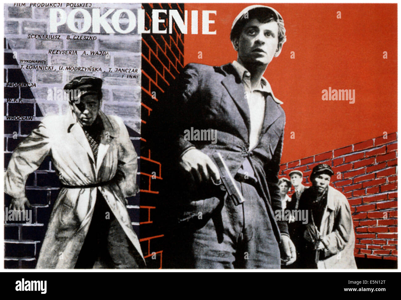 A GENERATION (aka POKOLENIE), center: Tadeusz Lomnicki, Polish poster ...