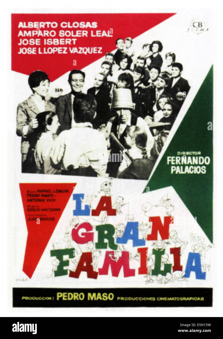 LA GRAN FAMILIA, Spanish poster art, 1962 Stock Photo - Alamy