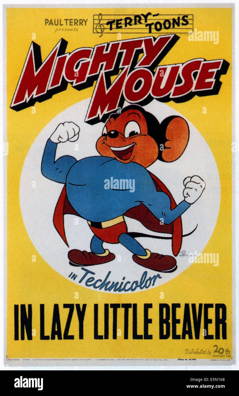 Mighty mouse cartoon hi-res stock photography and images - Alamy