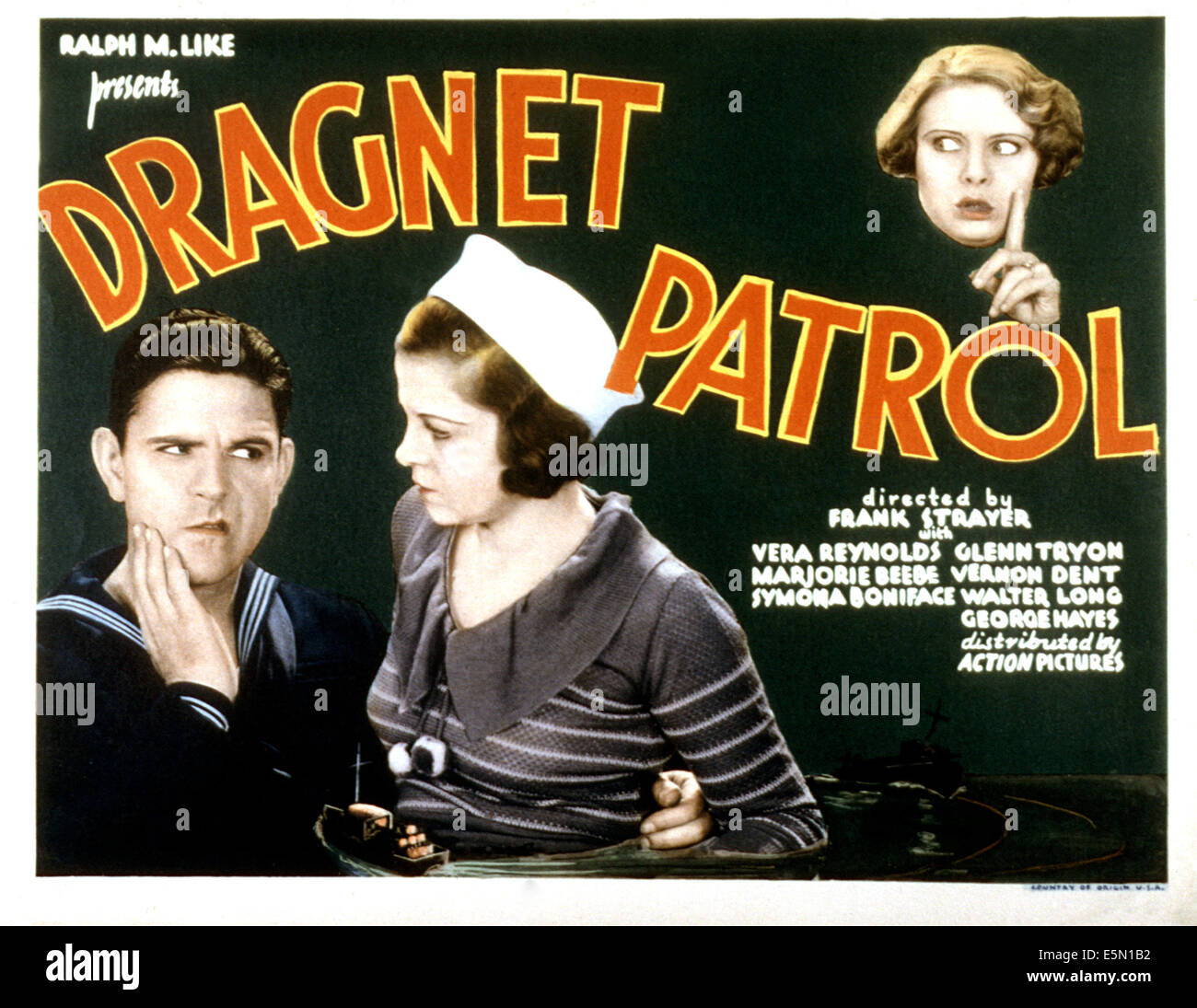 DRAGNET PATROL, from left: Glenn Tryon, Vera Reynolds, Marjorie Beebe ...