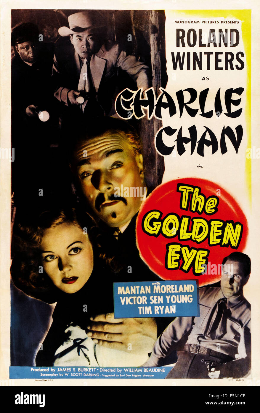 THE GOLDEN EYE, US poster art, left from top: Mantan Moreland, Victor ...
