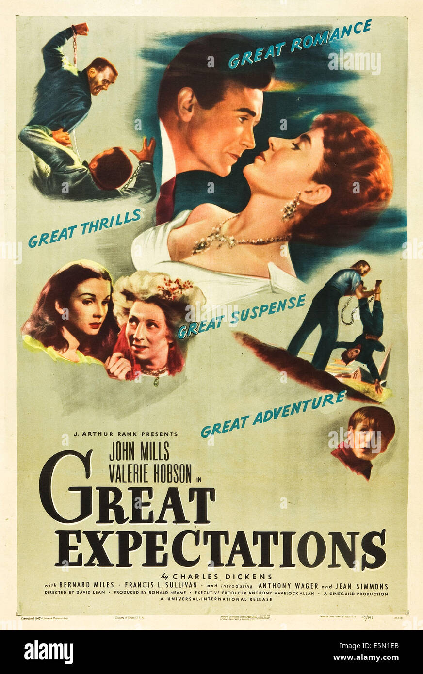 GREAT EXPECTATIONS, top right from left: John Mills, Valerie Hobson ...