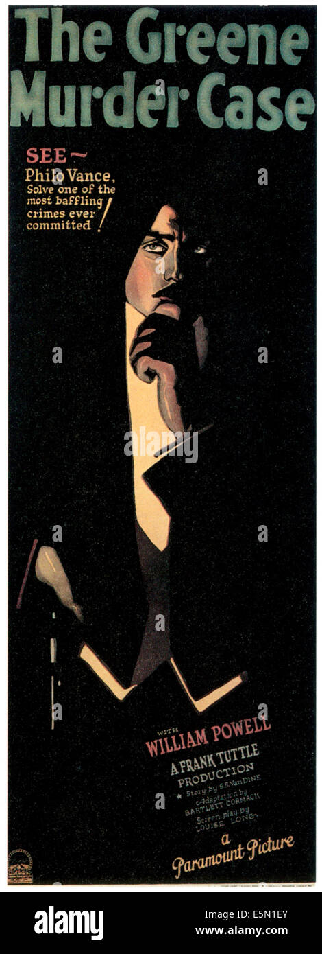 Murder case poster art william hi-res stock photography and images - Alamy