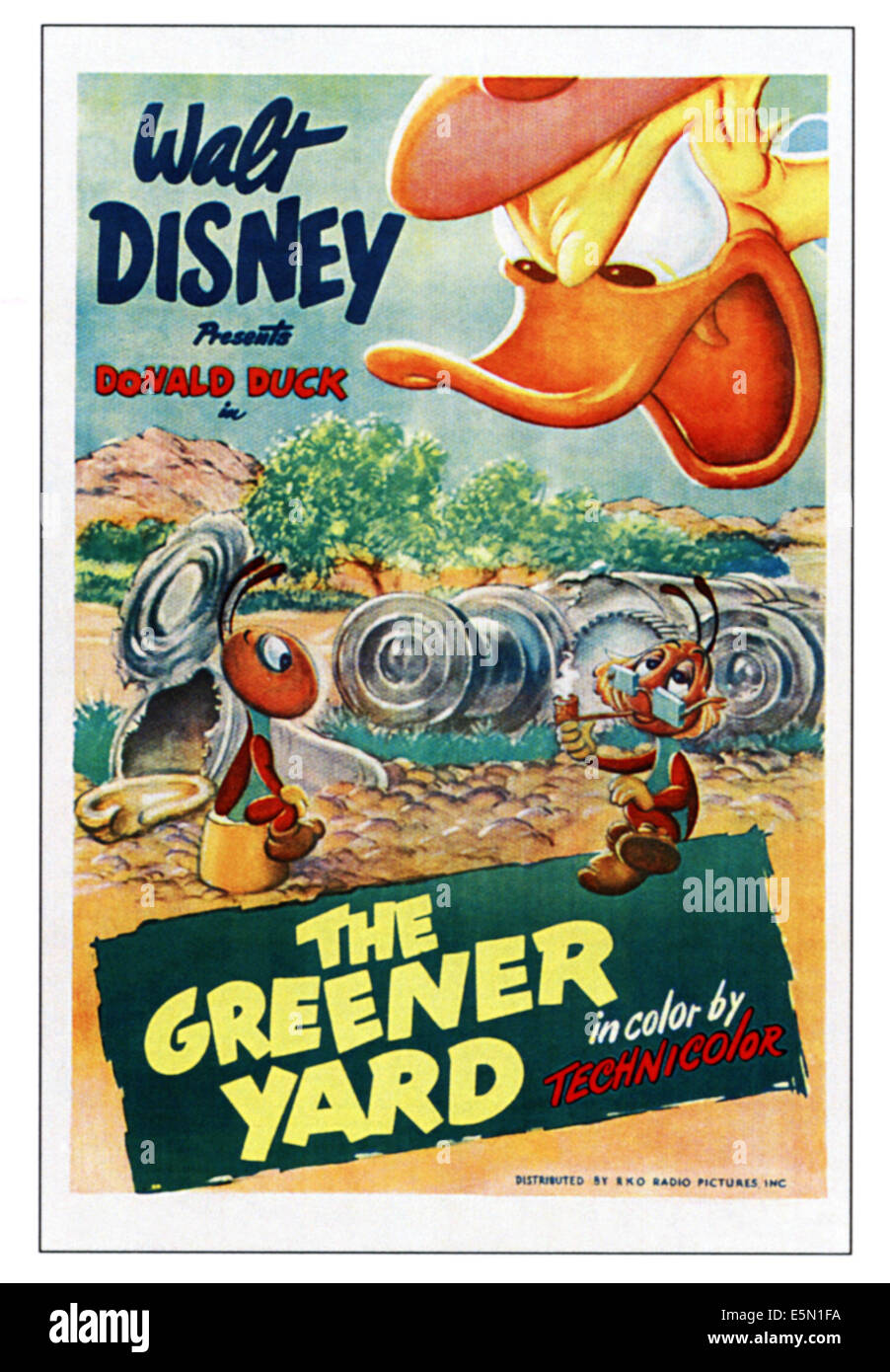 THE GREENER YARD, lower left: Bootle Beetle, top right: Donald Duck on ...