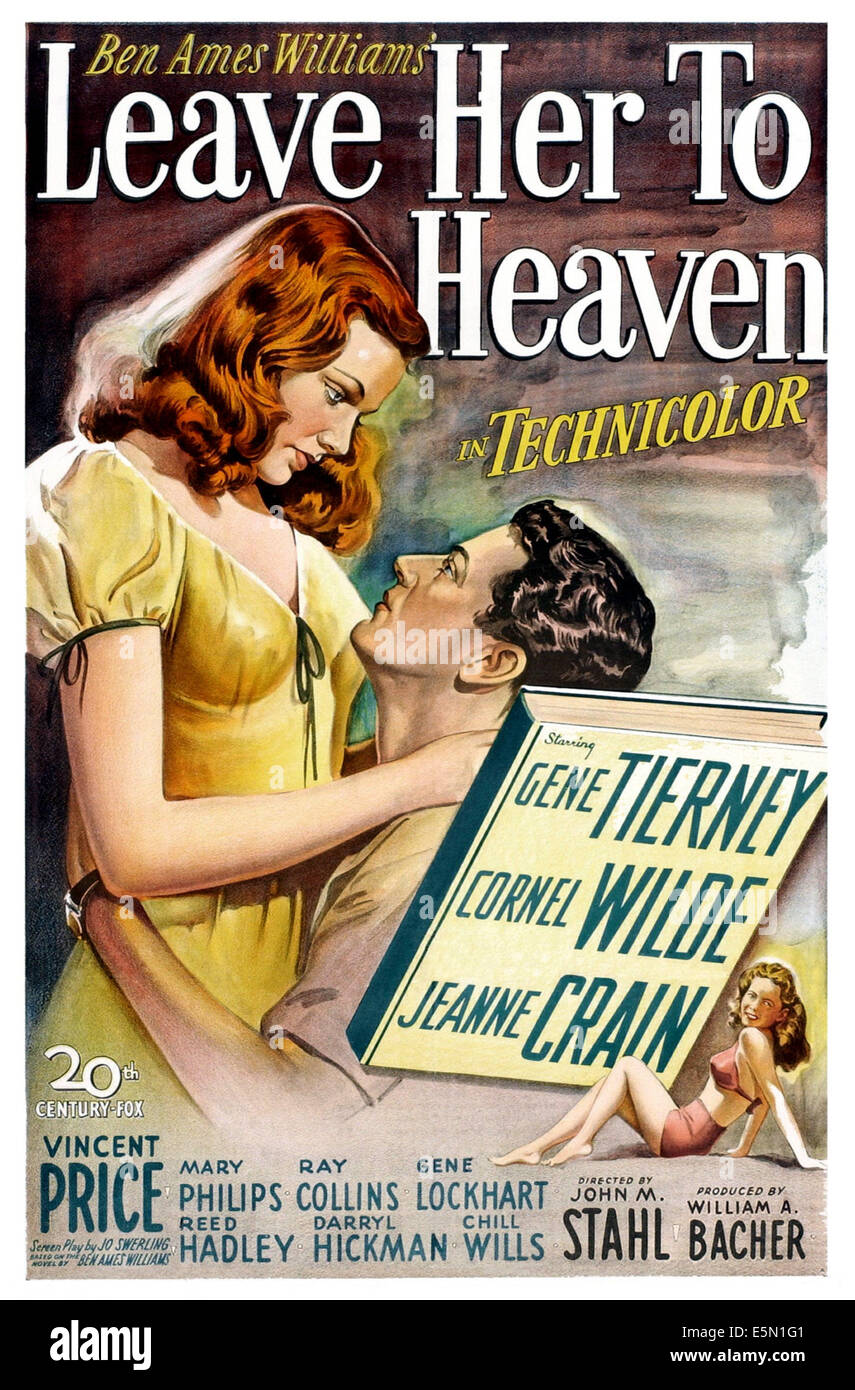 Gene tierney leave heaven 1945 hi-res stock photography and images - Alamy
