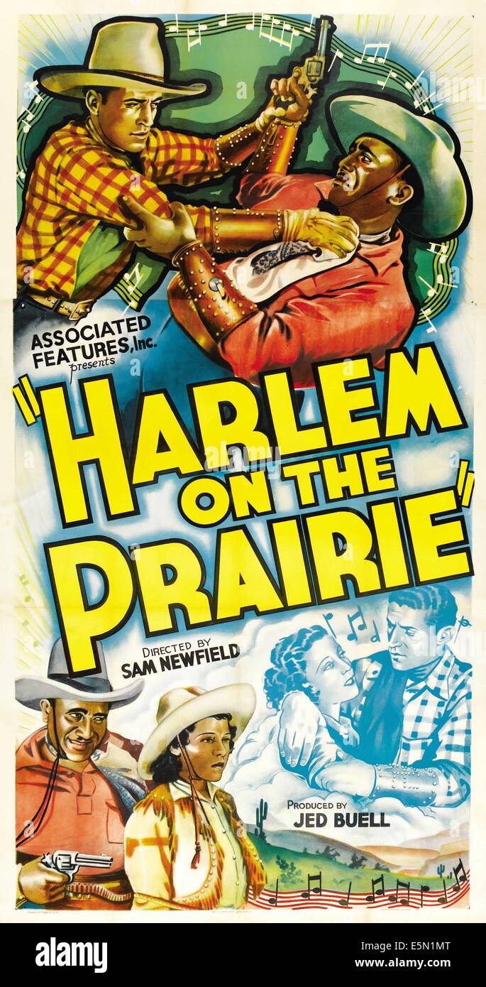 HARLEM ON THE PRAIRIE, Herb Jeffries, Connie Harris, 1937 Stock Photo ...