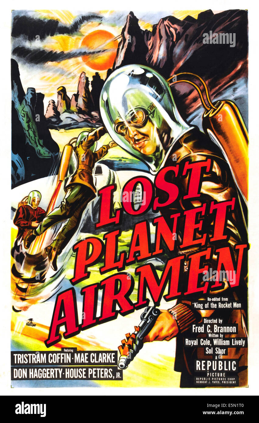 LOST PLANET AIRMEN, poster art, 1951 Stock Photo - Alamy