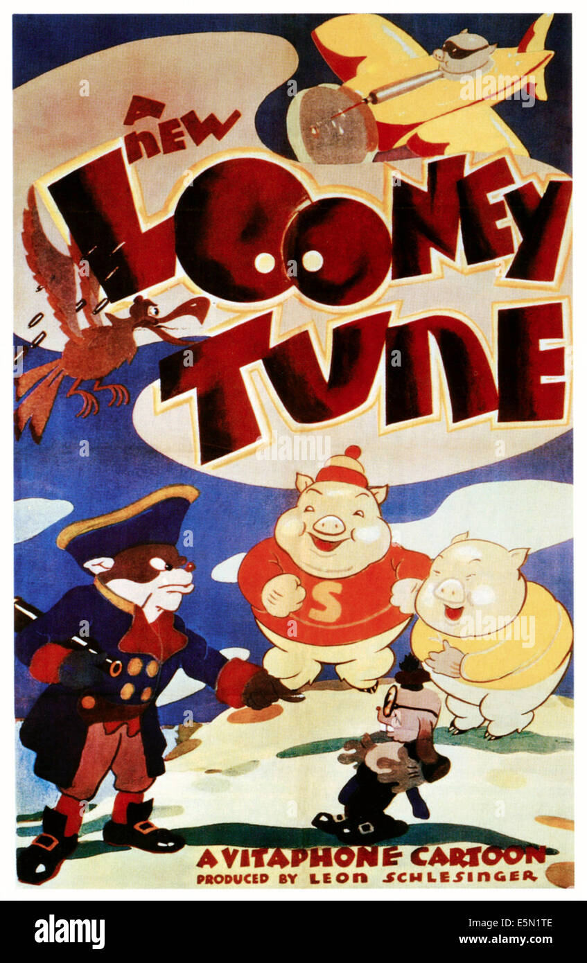 LOONEY TUNES, promotional poster from 1934 Stock Photo - Alamy