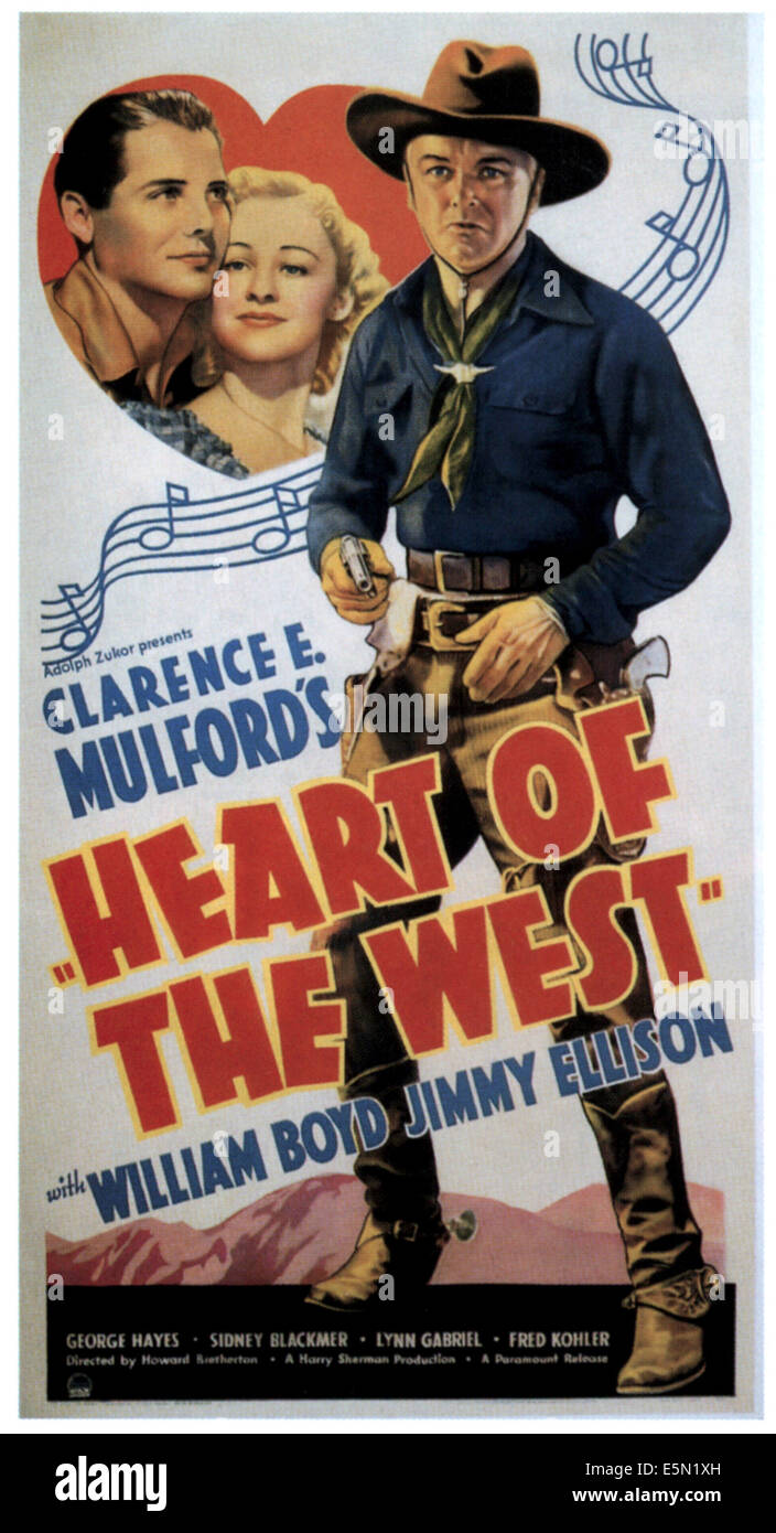 HEART OF THE WEST, from left: Jimmy Ellison, Lynn Gabriel, William Boyd ...