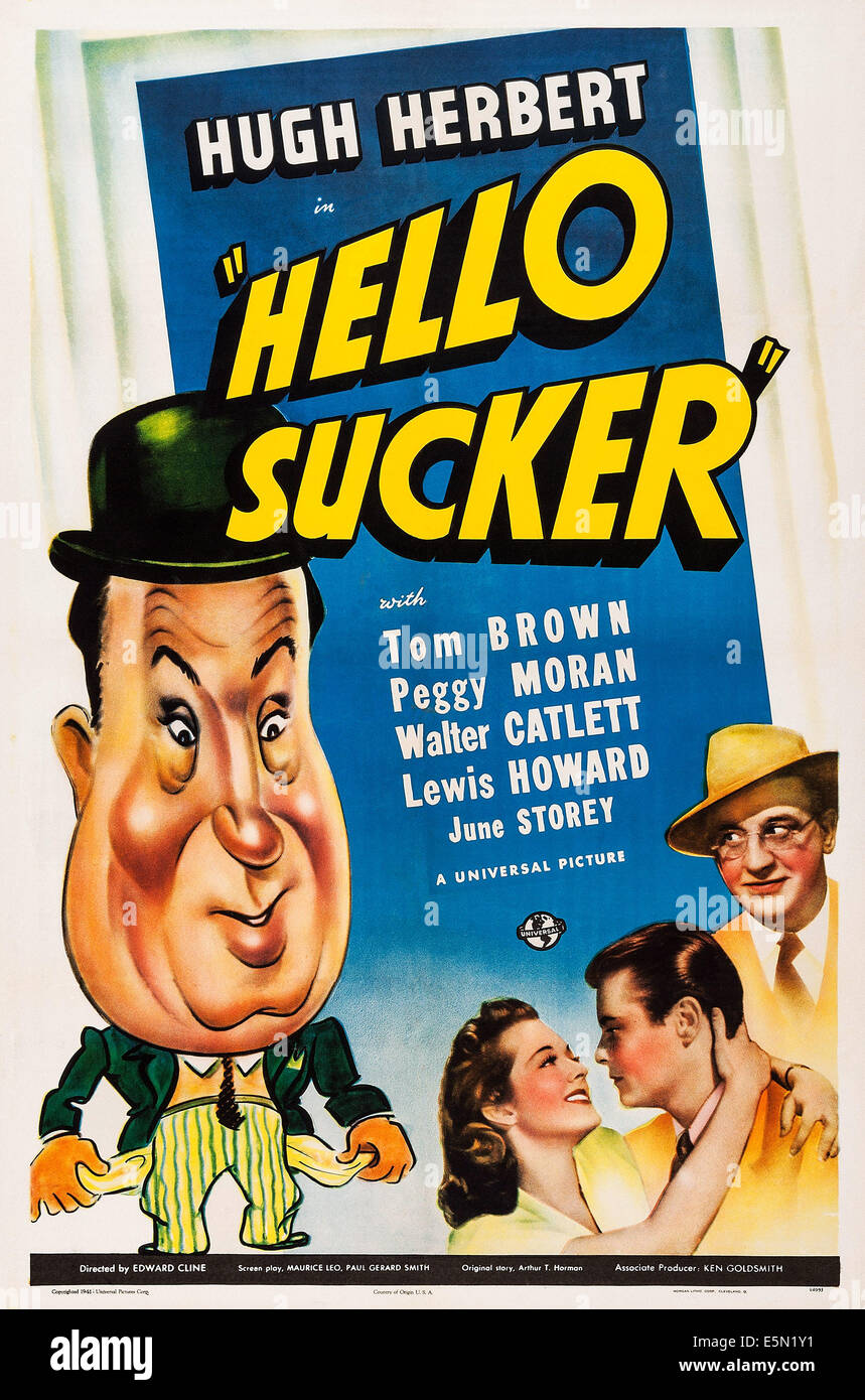 HELLO, SUCKER, left: Hugh Herbert, 1941 Stock Photo - Alamy