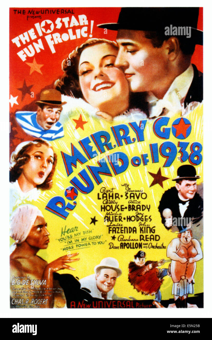 MERRY GO ROUND OF 1938, top second from left: Bert Lahr, bottom center ...