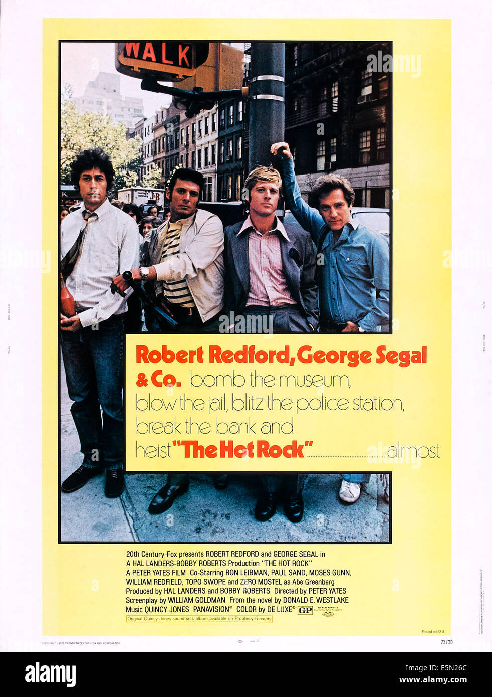 THE HOT ROCK, US poster art, from left: Paul Sand, Ron Liebman, Robert ...