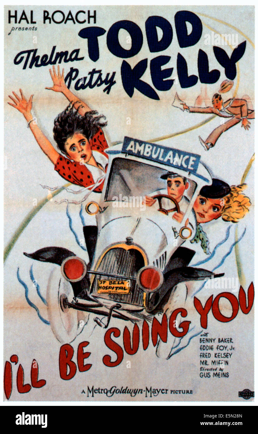I'LL BE SUING YOU, from left: Patsy Kelly, Eddie Foy Jr., Thelma Todd ...