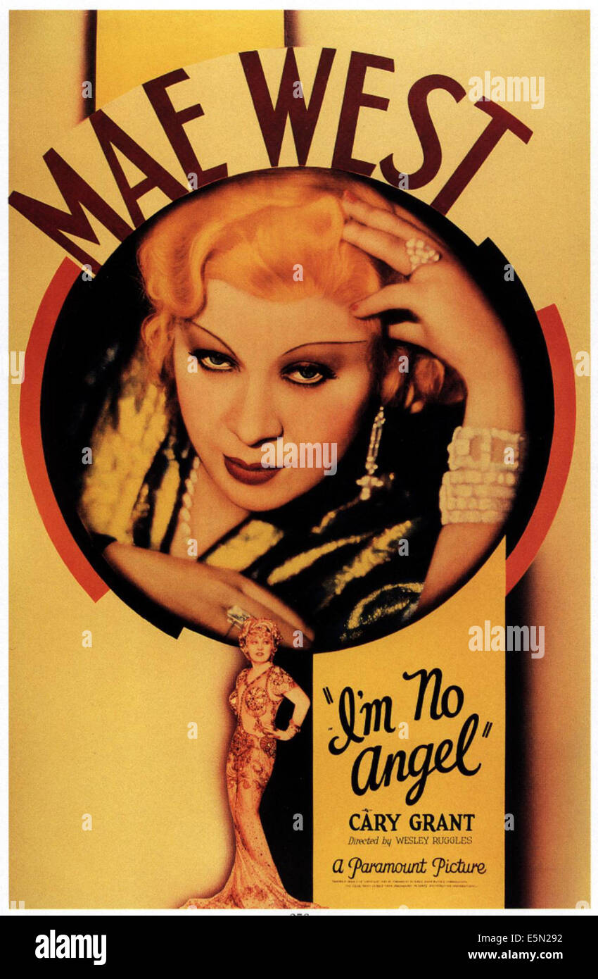 I'M NO ANGEL, Mae West, 1933 Stock Photo - Alamy