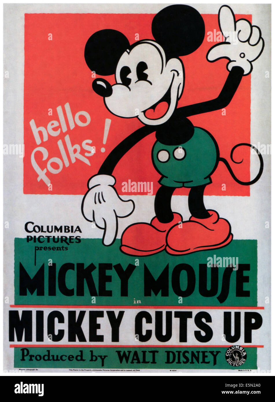 MICKEY CUTS UP, Mickey Mouse, 1931 Stock Photo - Alamy