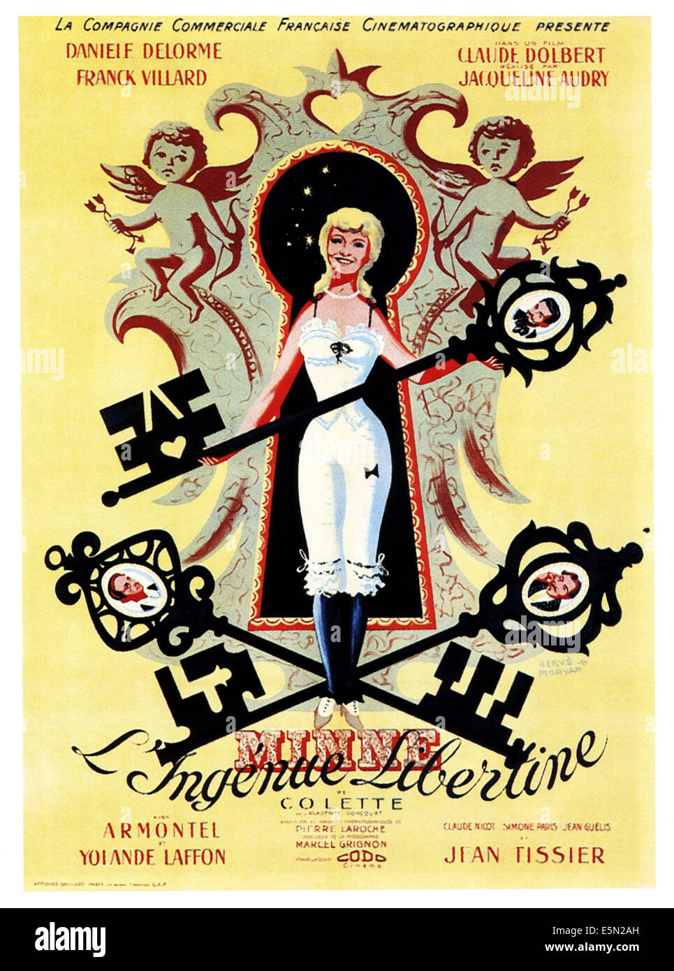 MINNE L'INGENUE LIBERTINE, French poster art, 1950 Stock Photo - Alamy