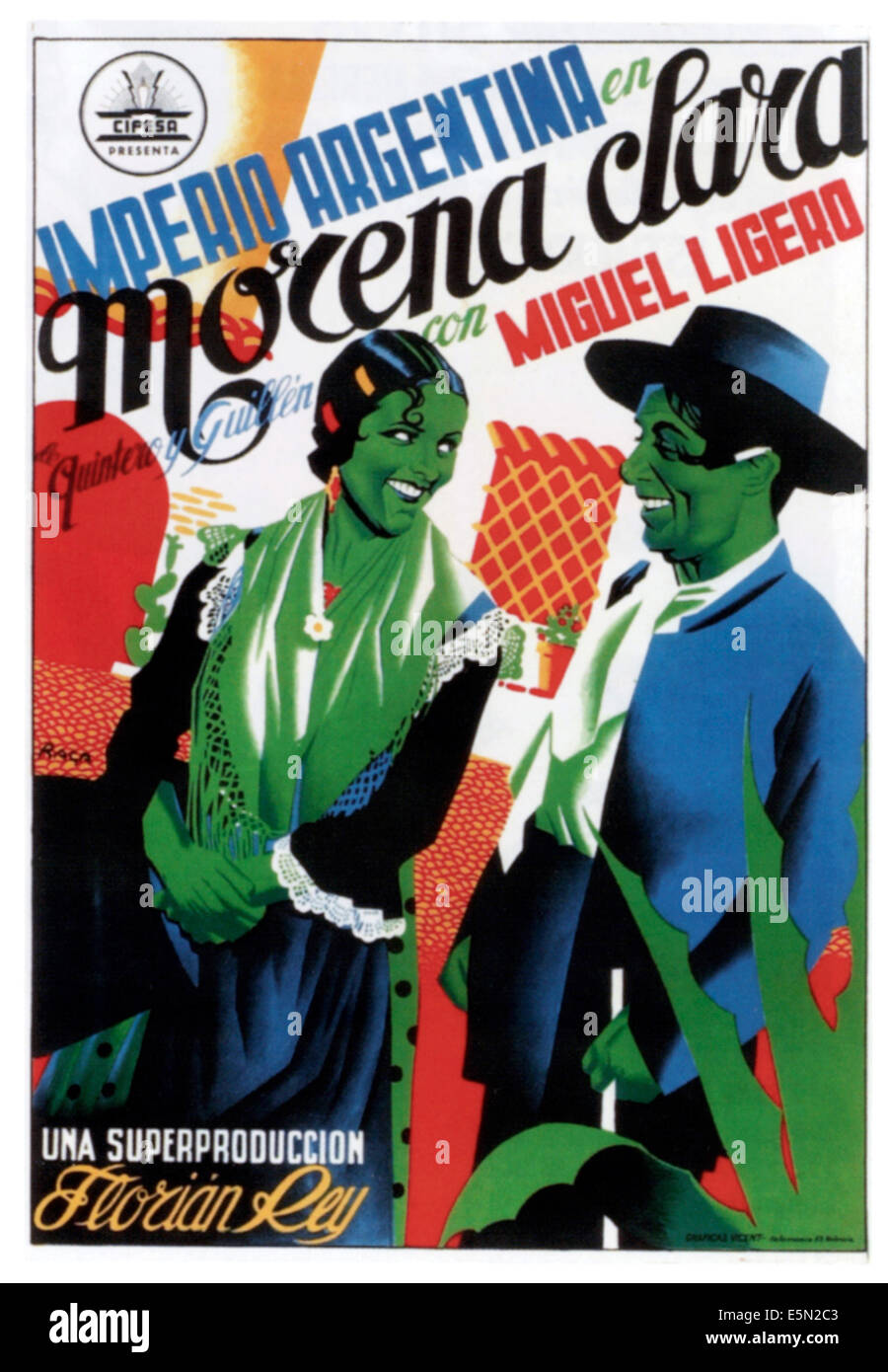 MORENA CLARA, Spanish poster art, 1936 Stock Photo - Alamy