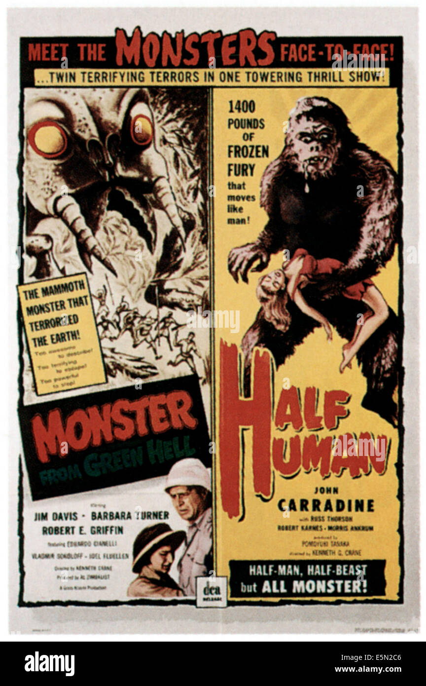 Half Human Half Monster Cartoon