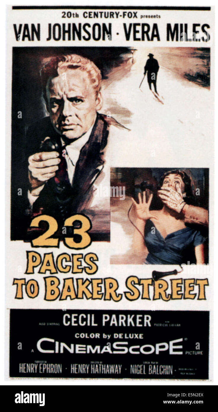 23 PACES TO BAKER STREET, Van Johnson, Vera Miles, 1956, (c) 20th ...