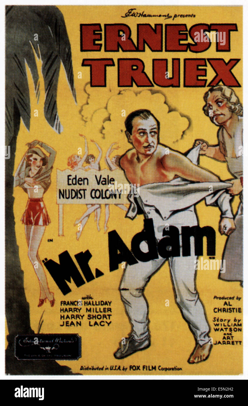 MR. ADAM, Ernest Truex, 1934, TM and Copyright ©20th Century Fox Film ...