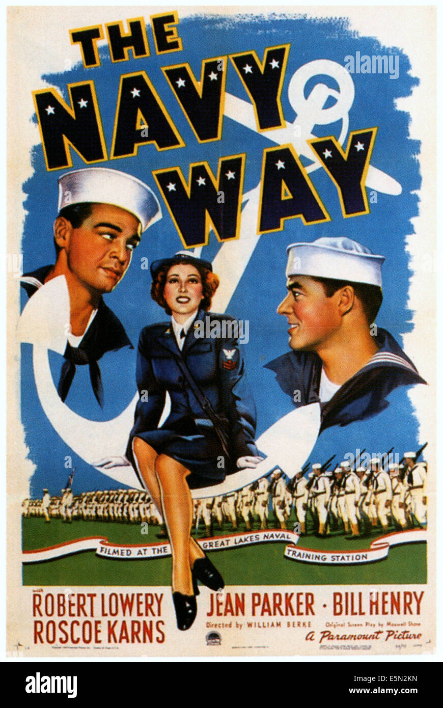 THE NAVY WAY, from left: Robert Lowery, Jean Parker, William Henry ...