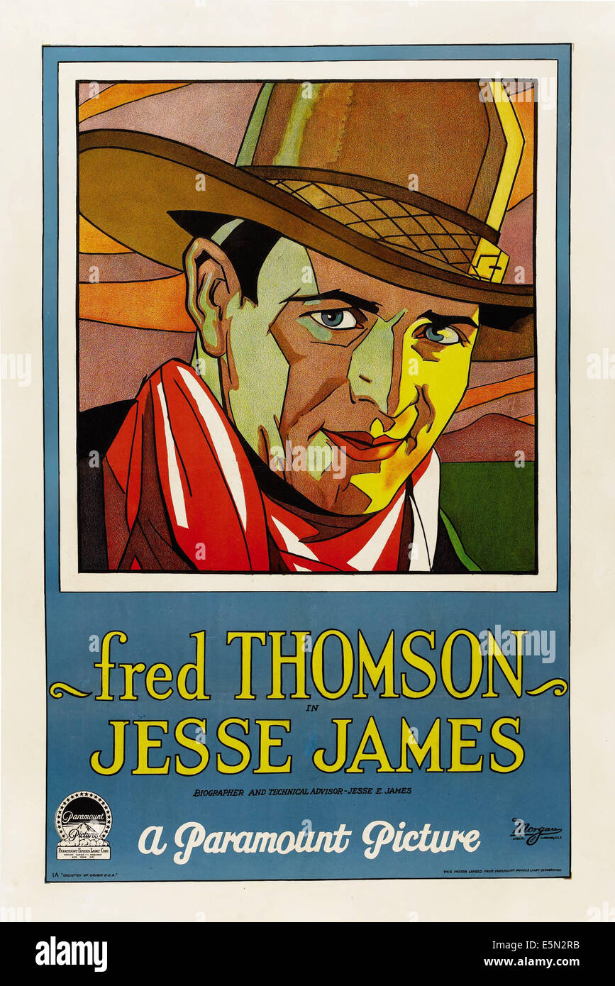 Jesse james poster hi-res stock photography and images - Alamy