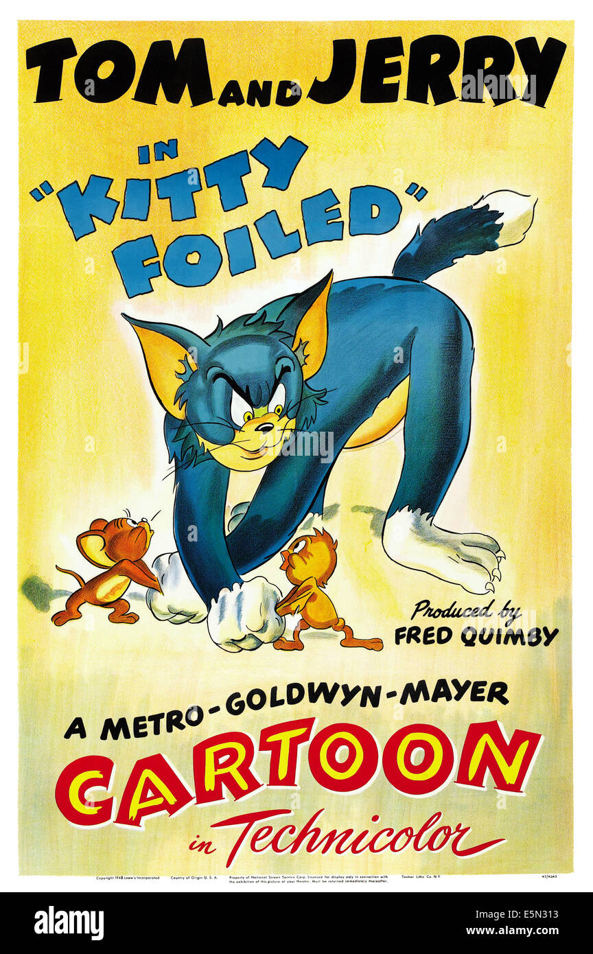 Tom cat cartoon hi-res stock photography and images - Alamy