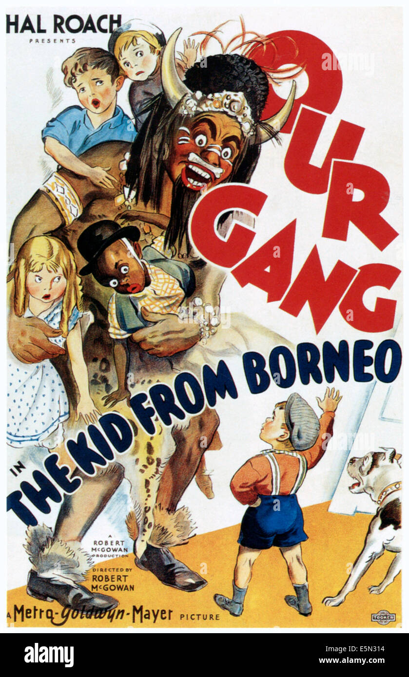KID FROM BORNEO, (poster art), John Lester Johnson, Our Gang (Dorothy ...