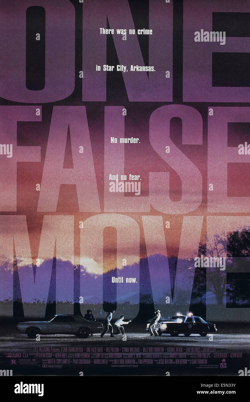 ONE FALSE MOVE, 1992, ©IRS Media/courtesy Everett Collection Stock ...