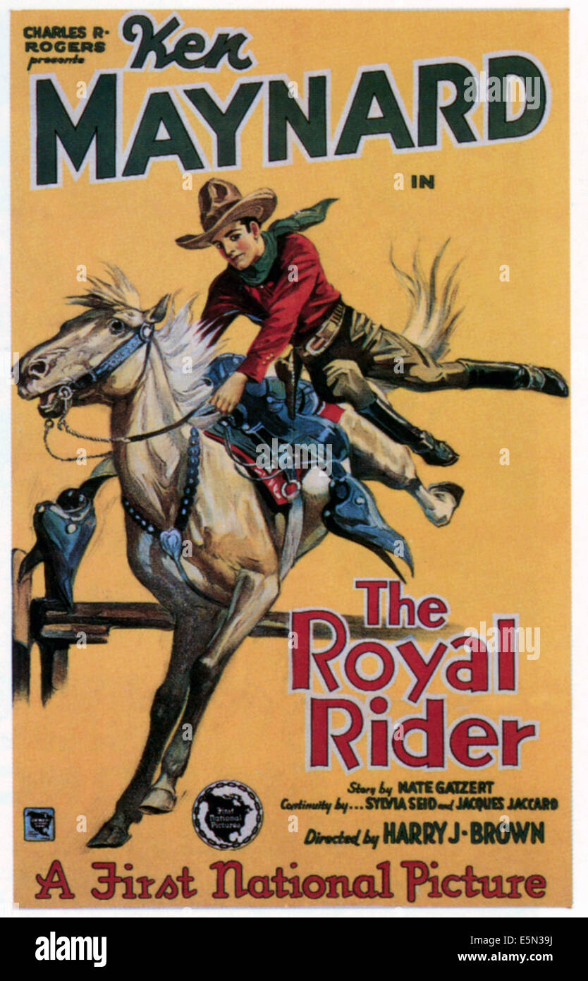 THE ROYAL RIDER, Ken Maynard, 1929 Stock Photo - Alamy THE ROYAL RIDER, Ken Maynard, 1929 Stock Photo - Alamy