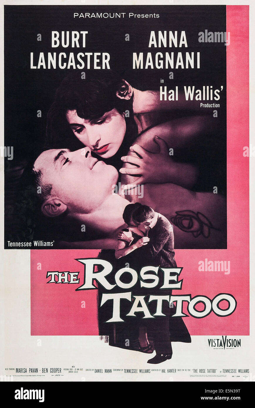 THE ROSE TATTOO, top from left: Burt Lancaster, Anna Magnani, 1955 ...